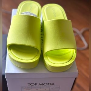 TOP Moda | Shoes | Top Moda Brooklyn Platform Slide Sandals | Poshmark